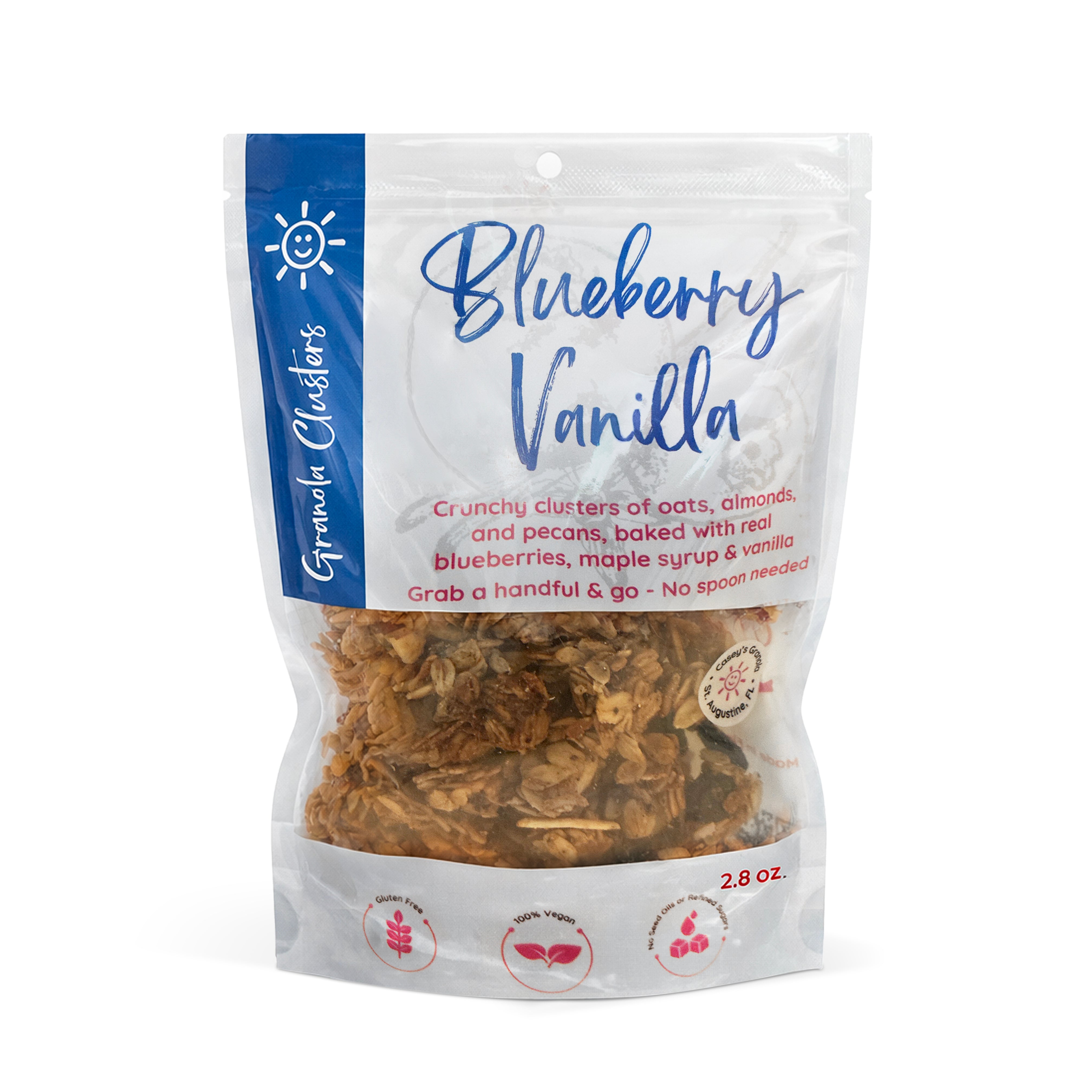 Blueberry Vanilla Granola Clusters – Casey's Granola